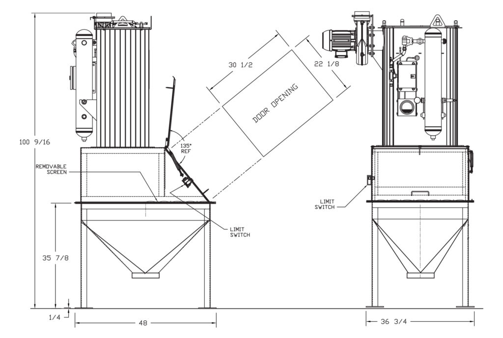 Paper Bag and Drum Dump Stationr | Vibra Screw Incorporated