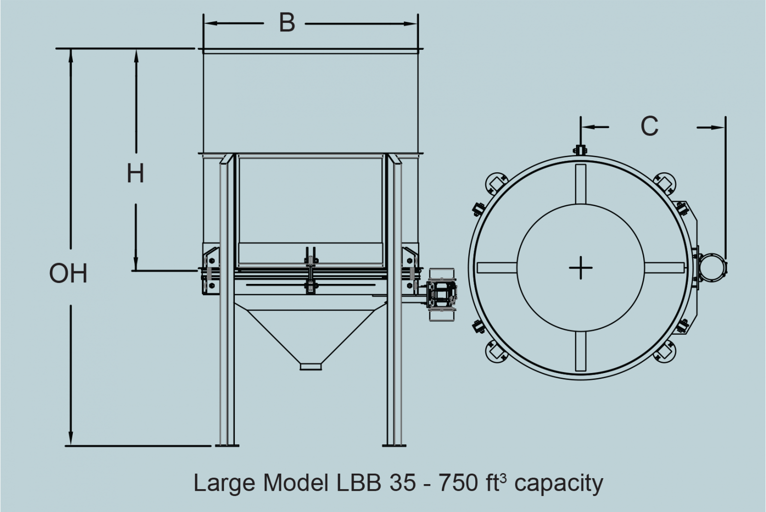 Live Bottom Bins | Live Bottom Bin | Vibra Screw Incorporated