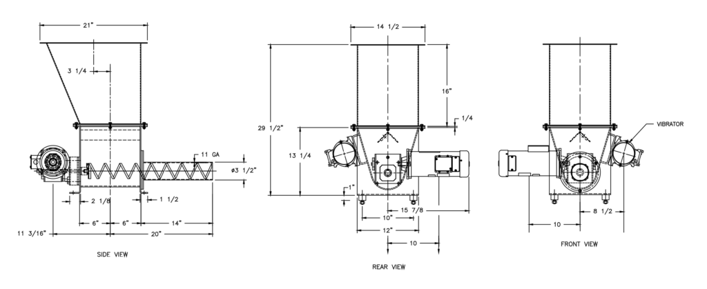 Volumetric Feeders | Volumetric Feeder | Vibra Screw Incorporated